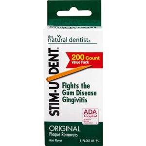 stim-u-dent - plaque removers, value pack, mint, 8 pk - 25 ea