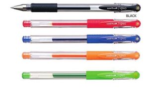 uni-ball signo um-151 gel ink pen - 0.38 mm - (set of 5color)