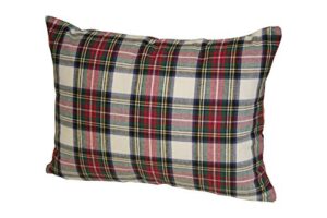 rennie & rose dress stewart plaid throw pillow, 12-inch by 16-inch