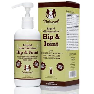 Natural Dog Company Liquid Glucosamine Hip & Joint Oil for Dogs (16 oz) Extra Strength Cartilage and Joint Support , Helps Mobility and Eases Occasional Stiffness, Dog Supplement for All Breeds and Ages, Senior Dog Supplements, Dog Vitamins and Supplement