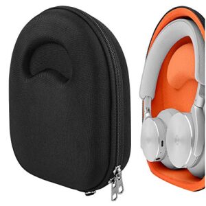 geekria shield headphones case compatible with bang & olufsen beoplay h95, h9i, h9, h8, h8i, h6, h4, h2 case, replacement hard shell travel carrying bag with cable storage (black)