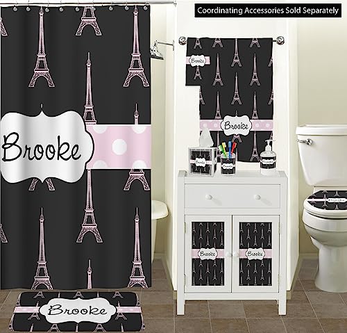 RNK Shops Black Eiffel Tower Waste Basket - Single Sided (Black) (Personalized)