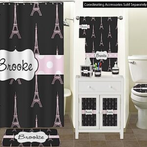 RNK Shops Black Eiffel Tower Waste Basket - Single Sided (White) (Personalized)