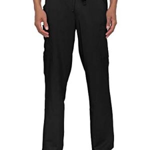 Healing Hands 6 Pocket Mens Scrubs Pant Blue Label 9124 Dylan Drawstring Waist Scrub Pant for Men Black S