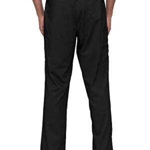 Healing Hands 6 Pocket Mens Scrubs Pant Blue Label 9124 Dylan Drawstring Waist Scrub Pant for Men Black S