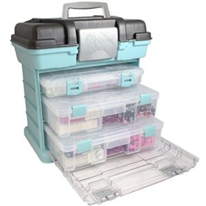 creative options 1363-83 grab n' go rack system, soft blue,medium