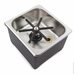 Counter Top Rinser - 6" x 6" x 2" Pan Size, NSF Approved.