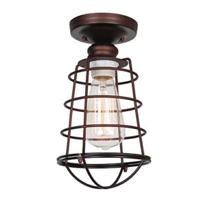 design house 519694 ajax 1 light ceiling light, bronze