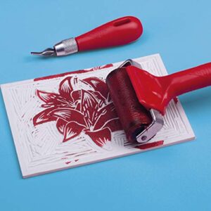 ESSDEE Mastercut Linoleum Carving Blocks - Stampmaking Printmaking Lino Carve - 100 x 100 x 4mm - Pack of 2