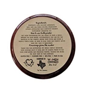 Organic Vegan Fluoride Free Remineralizing Tooth Powder Peppermint Formula Value Size UP to 6 Month Supply I Natural WHITENING I Stronger Teeth