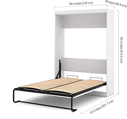 BESTAR Nebula Full Wall Bed, White