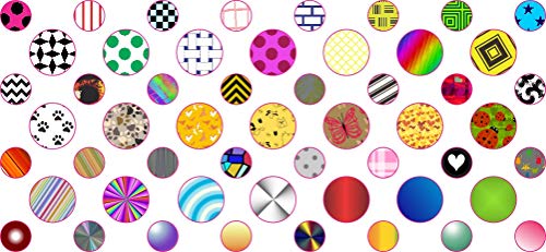 StickerTalk Decorated Camera Dots Webcam Covers, 1 Sheet of 32 Stickers at .25 inches Diameter, 21 Stickers at .375 inches Diameter.