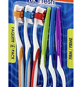 Dr. Fresh 6 Pack Firm Toothbrushes