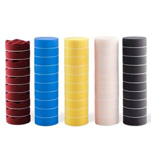 polishing pad, zfe 50pcs 3 inch/80 mm sponge buffing pads, foam polishing pad kit for car sanding, polishing and waxing