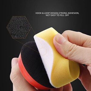 Polishing Pad, ZFE 50pcs 3 inch/80 mm Sponge Buffing Pads, Foam Polishing Pad Kit for Car Sanding, Polishing and Waxing