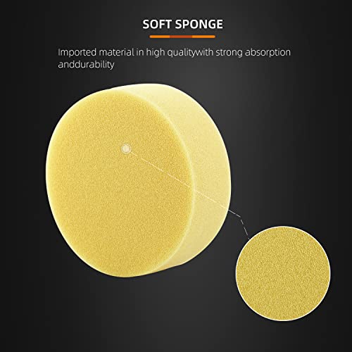 Polishing Pad, ZFE 50pcs 3 inch/80 mm Sponge Buffing Pads, Foam Polishing Pad Kit for Car Sanding, Polishing and Waxing