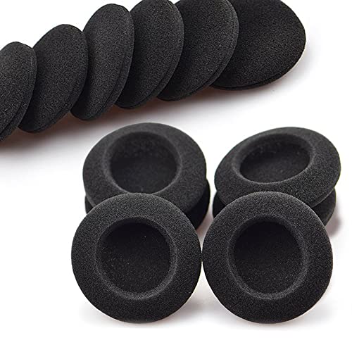 10 Pairs 60mm/2.4" Replacement Foam Ear Pud Earpads Sponge Cushion Covers for Logitech H600, H330, H340 / Sony MDR-G45LP,MDR-G55LP ,MDR-G410LP, MDR-G101LP, MDR-G42LP, DR-220DPV, MDR-G45 ,IF240R,SRF-HM33, MDR-027 ,MDR-222 ,SRF-H4,MDR-NC5 ,MDR-NC6s,MDR-023