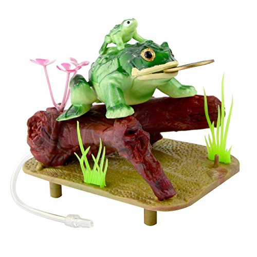 Saim Aquarium Air Bubbler Decorations Lucky Coin Frog Toad Air Bubbler Movement Oxygen Pump Decorations Aquarium Ornaments