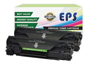 eps compatible toner cartridges replacement for canon 137 for canon imageclass mf216n, imageclass mf227dw, imageclass mf229dw - (2 pack) - black