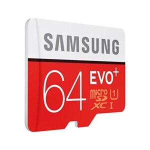 Samsung 64GB EVO Plus Class 10 Micro SDXC with Adapter 80mb/s (MB-MC64DA)