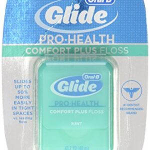 Glide PRO-Health Comfort Plus Dental Floss, Mint, 43.7-Yard Dispenser (Pack of 3)