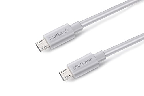 MaGeek Micro USB Cable 6ft, [2-Pack, 6 feet] Extra Long USB 2.0 to Micro B Fast Charge Cord and High Speed Data Sync Cable for Samsung S7 S6, HTC, Sony, Motorola, LG, Google, Nokia and More (White)