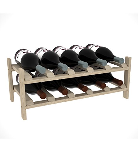 Creekside 10 Bottle Magnum Modular Exclusive Wine Shelf, 12", Pine