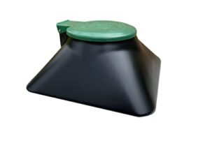 doggie dooley "the original in-ground dog waste disposal system, black with green lid (3800x)