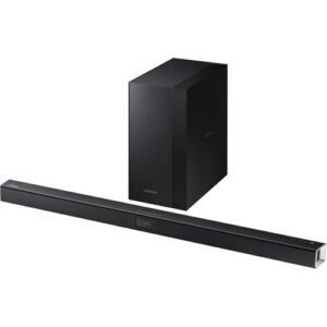 samsung 2.1 channel 300 watt sound bar with wireless active subwoofer home theater system