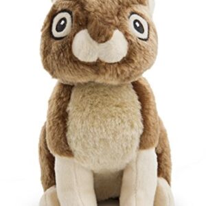 goDog Wildlife Rabbit Squeaky Plush Dog Toy, Chew Guard Technology - Brown, Large