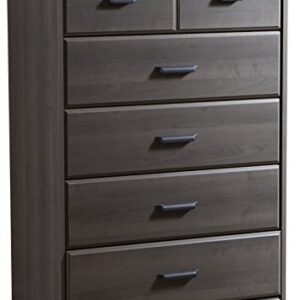 South Shore Versa Collection 5-Drawer Dresser, Gray Maple with Antique Handles