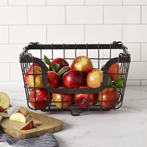 Gourmet Basics by Mikasa General Store Stacking/Nesting Metal Basket