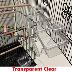 37-Inch Portable Double Roof Top Hanging Flight Bird Cage with Playing Toys for Small Parrot Cockatiel Sun Quaker Parakeet Green Cheek Conure Parrotlet Finch Canary Budgie Lovebird Travel Bird Cage