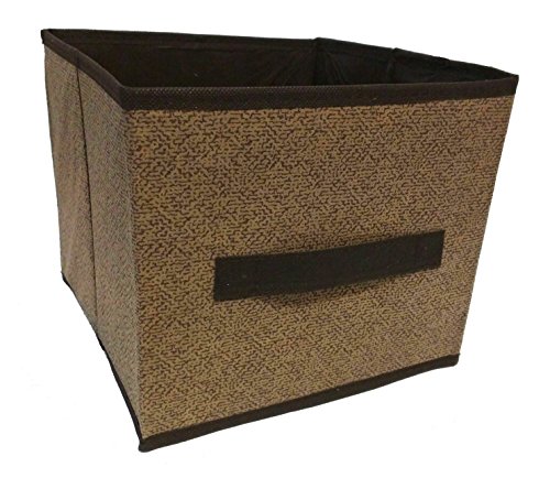 Essentials Collapsible Storage Containers with Handles (Brown)