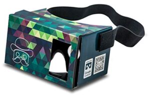 google cardboard pop! cardboard + free head strap and cushion. for android and iphone up to 6 inches. including lenses. 3d glasses vr glasses virtual reality viewer vr goggles.