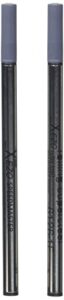 xezo pens speedmaster fine rollerball refills, pack of 2, black ink (black 6126 rollerball refills)