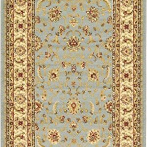 Unique Loom Voyage Collection Traditional Oriental Classic Intricate Design Area Rug, 3' 3" x 5' 3" Rectangle, Light Blue/Cream