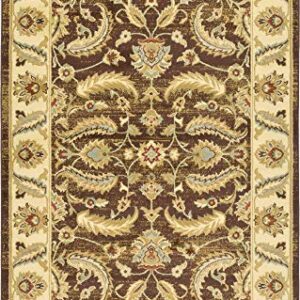 Unique Loom Voyage Collection Traditional Oriental Classic Intricate Floral Design Area Rug, 5 ft x 8 ft, Brown/Gold