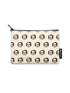 out of print edgar allan poe-ka dots pouch natural