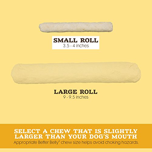 Better Belly Highly Digestible Rawhide Dental Chews, Treat Your Dog to a Chew with NO Artificial Colors or Flavors