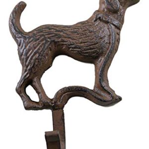 Iron Labrador Dog Wall Plaque with a Hook