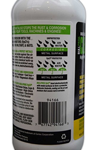 Bull Frog 98126 High Shine Wax and Rust Blocker Performance VCI Technology. A one Step Professional was That Will add Years to The Finish of Your Vehicle or Boat.