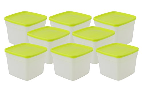 Arrow Plastic Stor-Keeper Freezer Storage Containers - 1.5 Pint Set Of 8 Containers