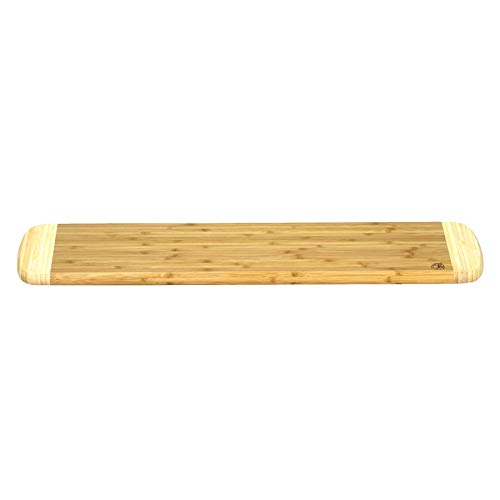 Totally Bamboo Palaoa Bamboo Bread Cutting Board, 23" x 6", Natural Two Tone