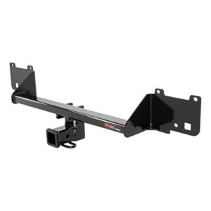 curt 13215 class 3 trailer hitch, 2-inch receiver, fits select ram promaster city, gloss black powder coat