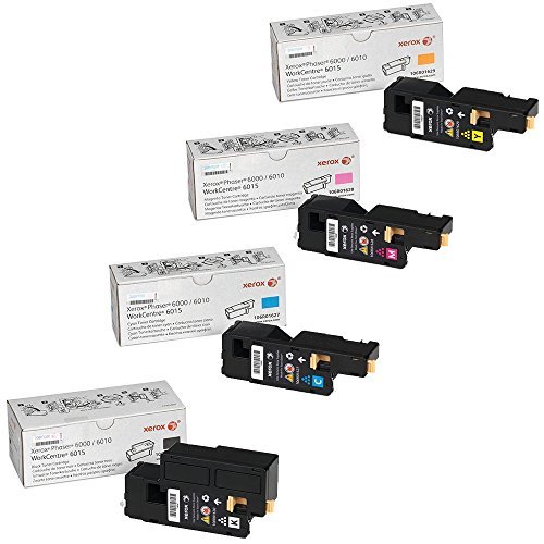 Xerox 106R01627, 106R01628, 106R01629, 106R01630 Standard Yield Toner Cartridge Set