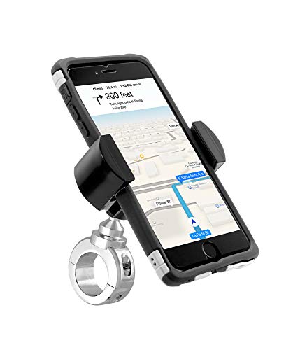 Arkon Mounts RoadVise Motorcycle Phone Mount for iPhone 12 11 XS XR X Galaxy Note 20 10 S20 S10 Retail Chrome