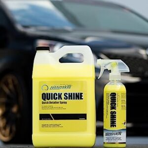 Nanoskin QUICK SHINE Quick Detail Spray 16 Oz. - Waterless Detailer Spray for Car Detailing | Deep Gloss Car Wax Booster & Clay Lubricant | Removes Dust, Smudges, Fingerprints and Other Contaminants