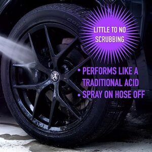 Nanoskin SPEEDY BRITE Professional Wheel & Tire Acid Cleaner 1 Gallon - Car Wash Wheel Cleaning Spray For Car Detailing | Works with Wheel Brush & Tire Brush | Melt Away Rust, Brake Dust, Road Grime