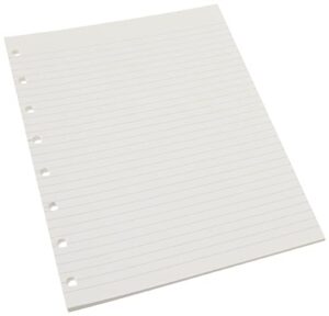 filofax notebooks a5 ruled journal refill, movable, 8 1/4 x 5 13/16 inches, 32 cream sheets fits filofax refillable a5 (b152008u)